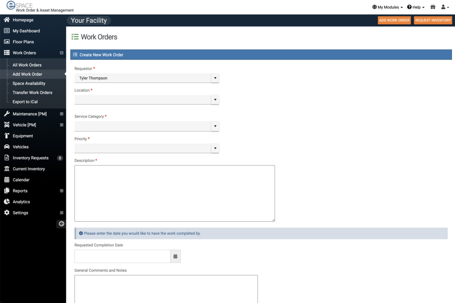 Facility Management Platform for Churches and Schools - eSPACE